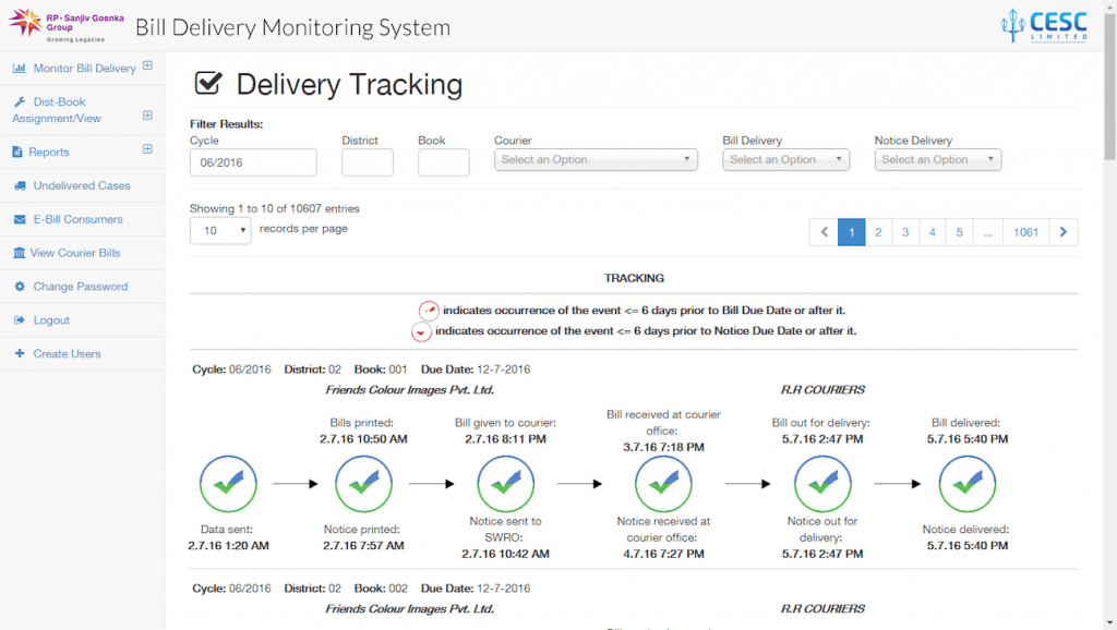 Bill Delivery Monitoring System - Nilavra Bhattacharya • PhD Student ...